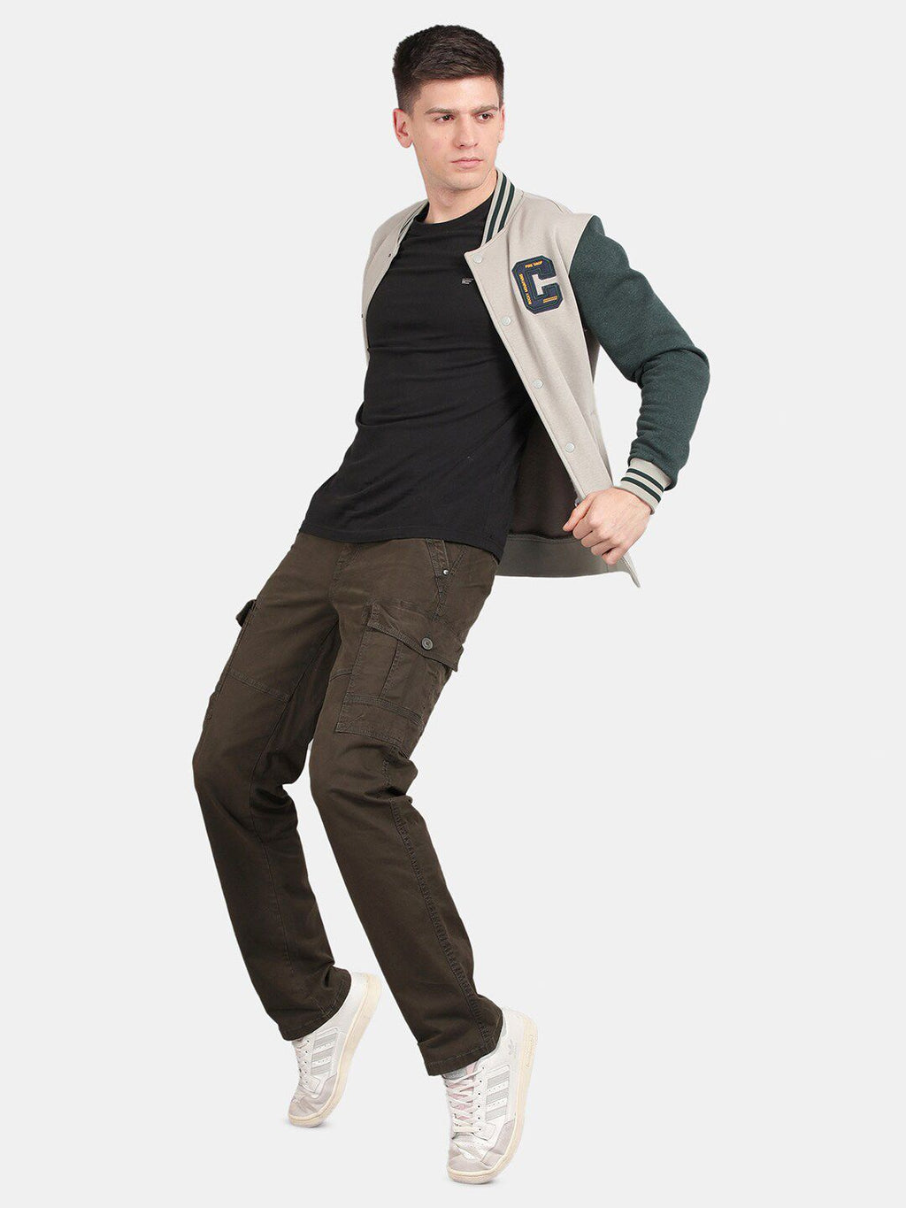 Forest Green Solid Cargo Pants – Shop T-base